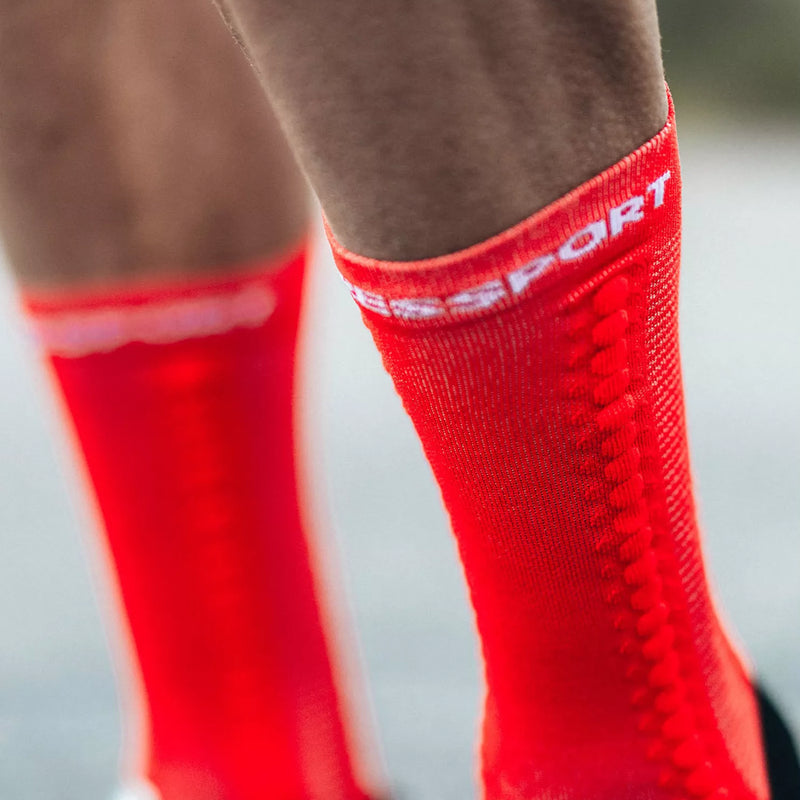 Compressport Pro Racing Socks v4.0 Bike Red Black